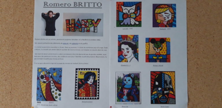 A la manière de Roméro Britto – Ecole St Joseph Boufféré